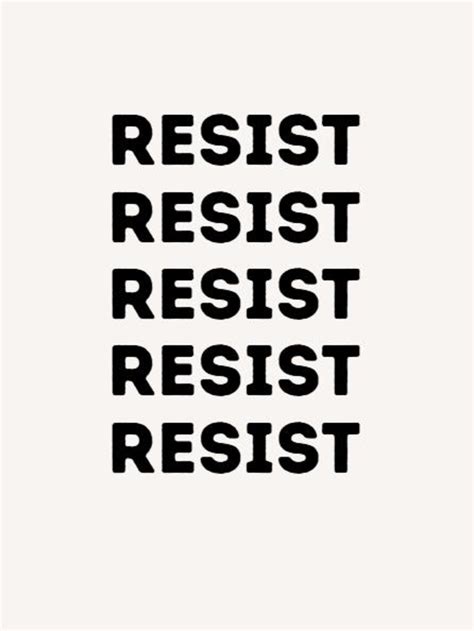 Resist Art Print Vintage Typography Poster Digital Download Etsy