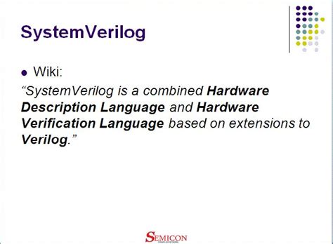 System Verilog