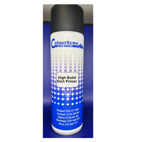 Grey XXX Hi Build Etch Primer 500ml Aerosol Can Colourtone Ltd