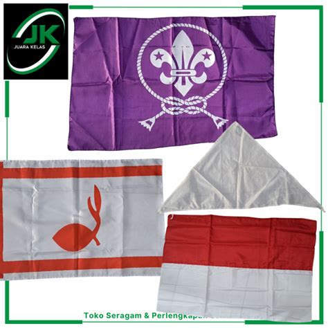 [jk] Bendera Merah Putih Bendera Pramuka Bendera Kitri Bendera Mitela Bendera Tunas
