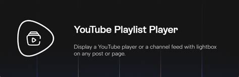 Youtube Playlist Player Plugin —
