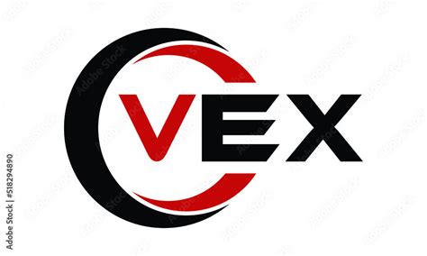 Vetor Do Stock VEX Swoosh Three Letter Logo Design Vector Template Monogram Logo Abstract