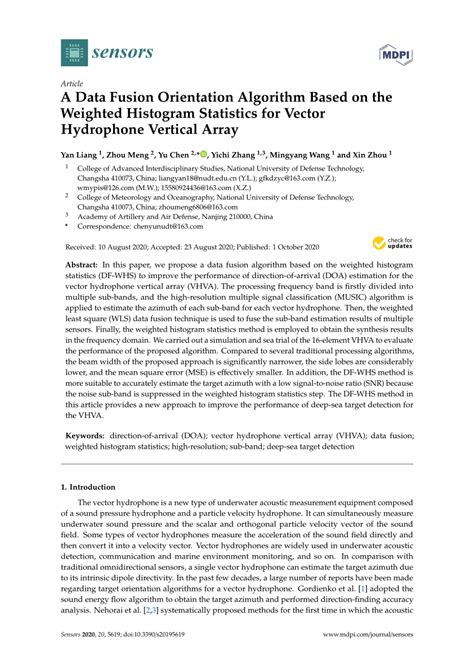 Pdf A Data Fusion Orientation Algorithm Based On The Weighted Histogram Statistics For Vector