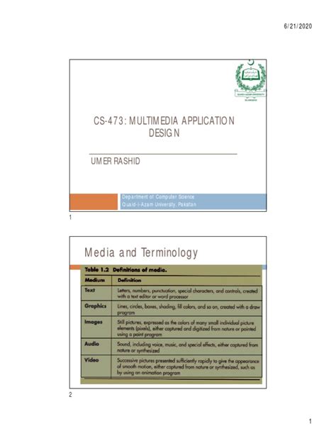 basics of multimedia artifacts pdf video data compression