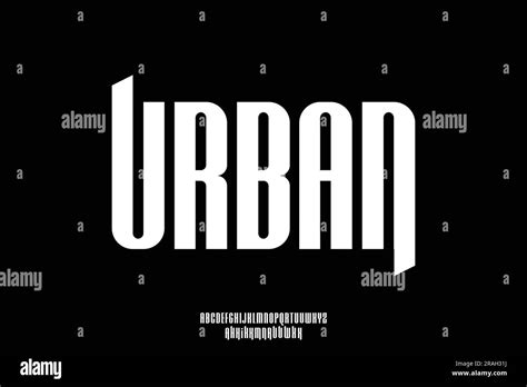 Urban Font Stock Vector Images Alamy