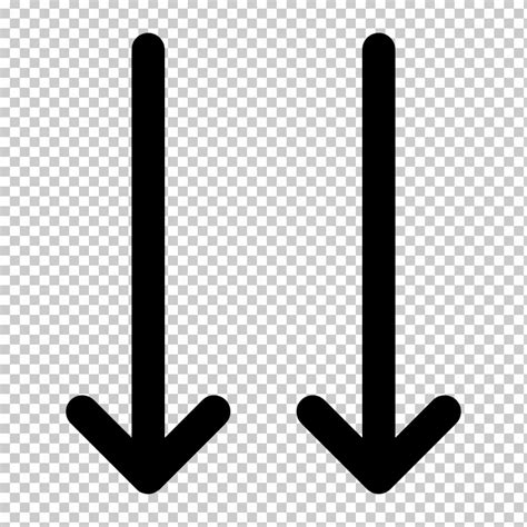 Down Arrow Double Black Down Arrows Symbol Png Clipart Arrows