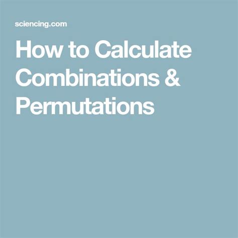 How To Calculate Combination Using Calculator At Sandra Zimmerman Blog