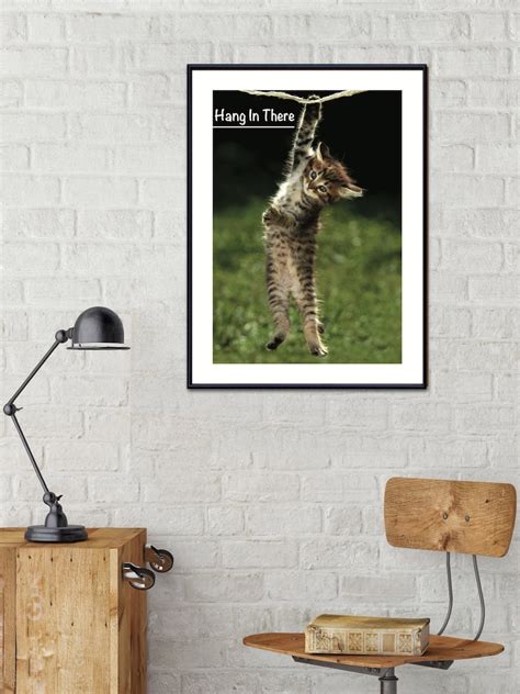 Hang In There Kitten Poster The Office Hang In There Print Etsy