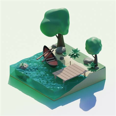 3d scene on behance