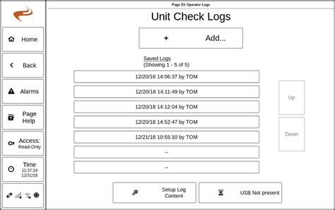 File Operator Logs List Png EMIT Controls
