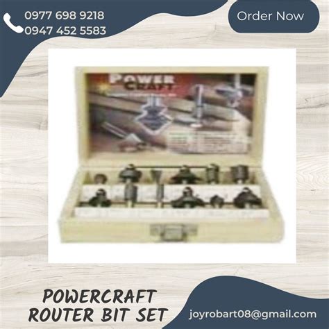 Powercraft Router Bit Set Commercial And Industrial Construction Tools