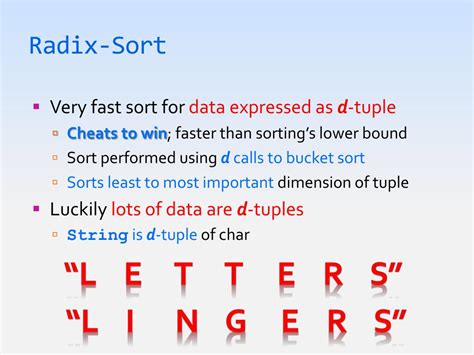 Ppt Lecture 25 Bucket Sort And Radix Sort Powerpoint Presentation Id2528167