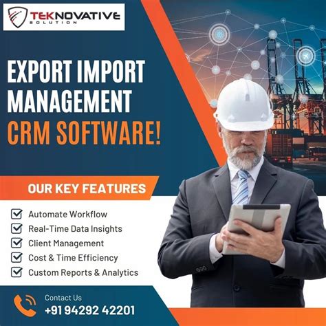 Online Cloud Based Export Import Management Crm Software Free Demo Trial Available At ₹ 150000