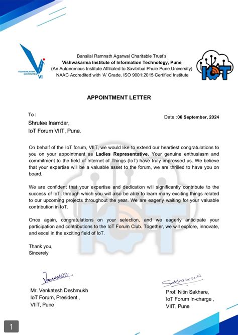 Shrutee Inamdar On Linkedin Iotforumviit Iot