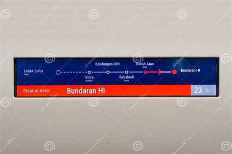 The Signboard Is Located Inside The Mrt Mass Rapid Transport