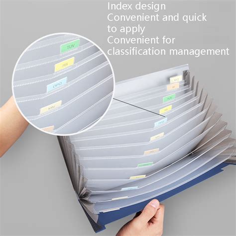 Chuangsheng A4 손 환기 피아노 가방 학생 문서 저장 플라스틱 폴더 8022 하늘색