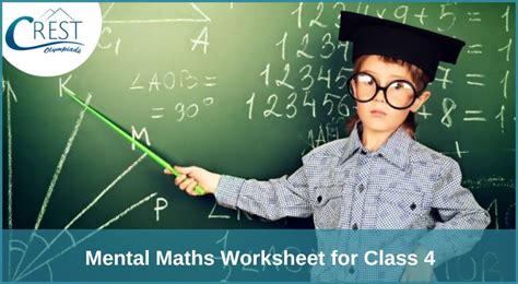 Mental Maths Worksheet Class 4 Crest Olympiads
