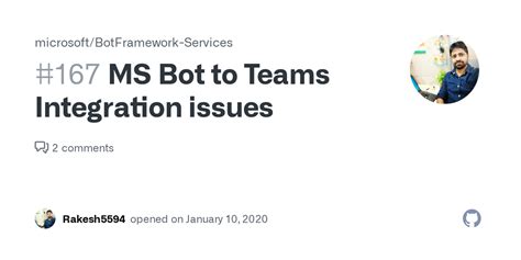 Ms To Teams Integration Issues Issue Microsoft Botframework Services Github