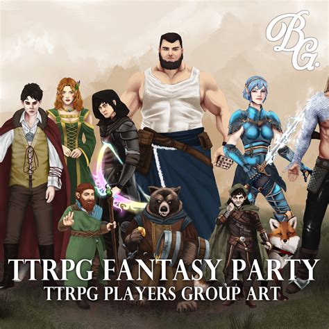 Artstation Ttrpg Party Art Commission