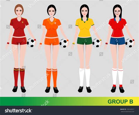 Soccer Cartoon Character Sexy Female Player Stock Vector Royalty Free 193143917 Shutterstock
