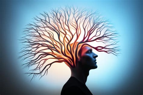 Premium Vector A Mans Head With A Tree Growing Out Of It