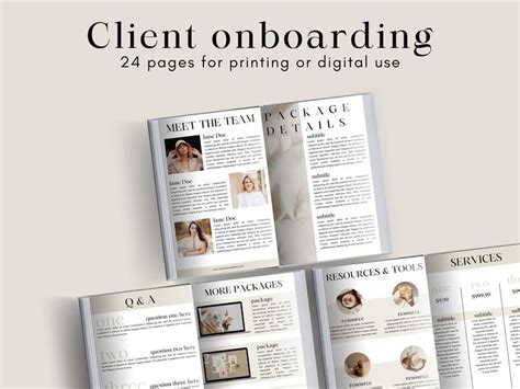 Client Welcome Packet Canva Template Virtual Assistant Welcome Pack Editable Coaching