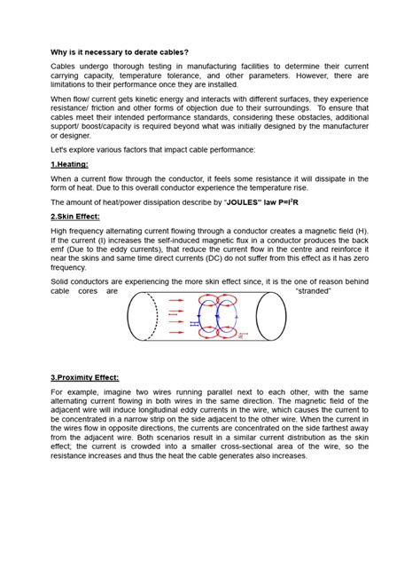 Cables Derating Theory Pdf Electrical Resistivity And Conductivity Thermal Insulation