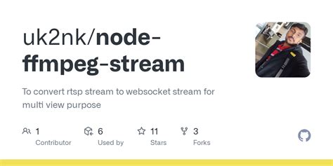 github uk2nk node ffmpeg stream to convert rtsp stream to websocket stream for multi view purpose