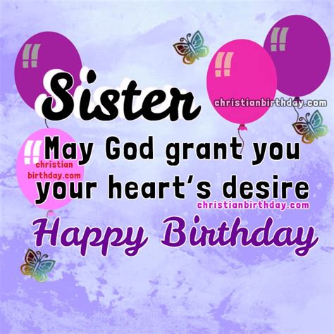 Happy Birthday To My Sister Christian Message This Year Send Your