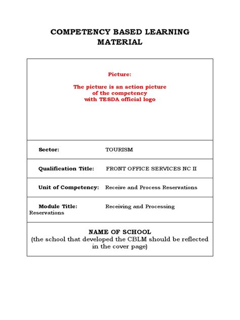 D Cblm Template Pdf Learning Evaluation