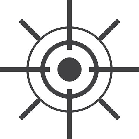 Premium Vector Target And Arrow Illustration In Minimal Style