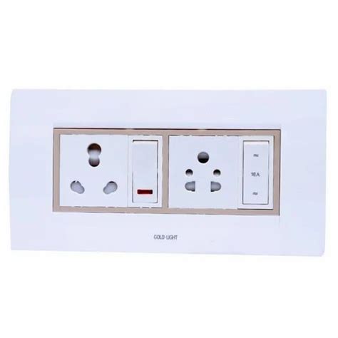3 Pin Modular Switch Socket Combination Polycarbonate At ₹ 80piece In