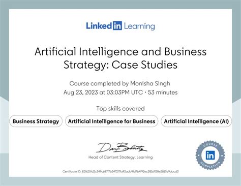 Monisha Singh On Linkedin Certificate Of Completion
