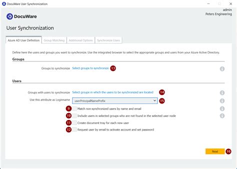 User Synchronization V2 · Docuware Support Portal