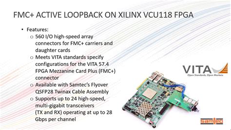 Samtec Fmc Loopback Card On Xilinx Vcu118 Development Kit On Vimeo