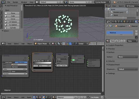 How To Make A Glow In Cycles Without Compositor Materials And Textures Blender Artists