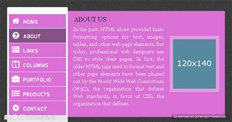侧边弹出菜单设计图 中文模板 Web界面设计 设计图库 昵图网