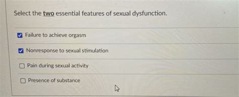 Solved Select The Two Essential Features Of Sexual