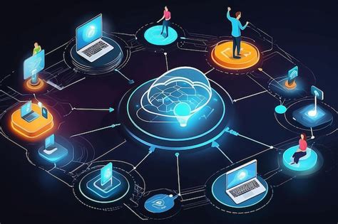 Premium Photo Smart Connectivity Iot And Secure Network Communication