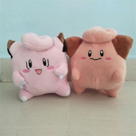Pokemon Plush Set Cleffa And Clefairy Hobbies And Toys Toys And Games On Carousell