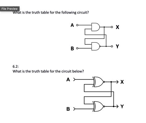 Solved What Is The Truth Table For The Following Chegg Com
