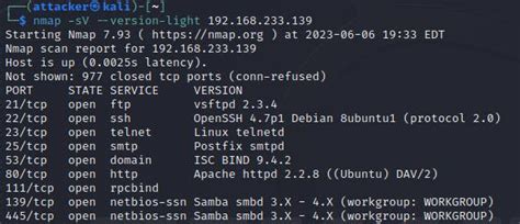 Service Detection Using Nmap Nguyen N