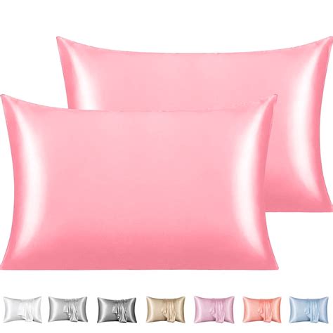 Satin Pillow Case 2 Pack Satin Silky Pillowcase For Hair And Skin