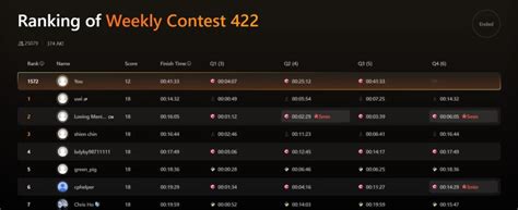 Leetcode Weeklycontest Problemoftheday Contest Rank Dsa Nishant Gupta