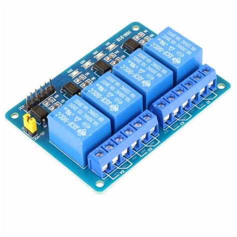 módulo relê de 4 canais com led e optoacoplador 5v shopee brasil