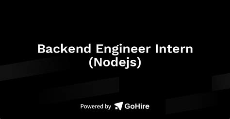 Backend Engineer Intern Nodejs At Outboxvc Jobs At Outboxvc