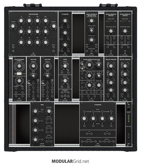 Behringer Moog System 15 Unsure About Reversible Attenuators Eurorack Modular System From