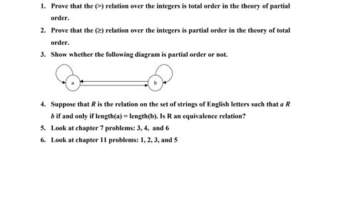 solved prove that the relation over the integers is