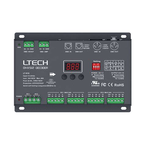 CH LED CV DMX UL Listed LED Decoder LT LT