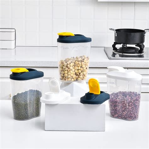 1 1 5l Plastic Cereal Storage Box Kitchen Food Grain Rice Container